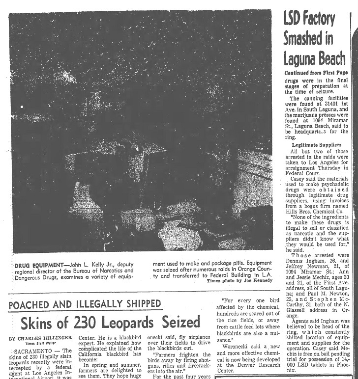 Today in psychedelic history (03/05) - The Psychedelic Experience ...